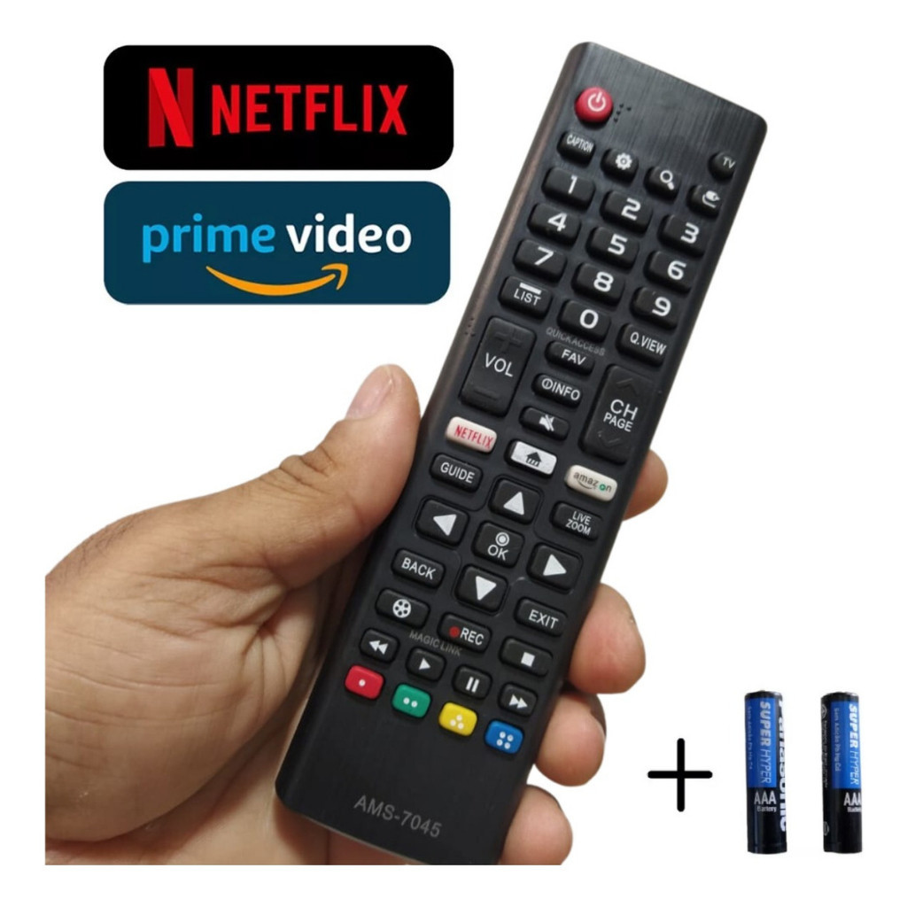 Controle Remoto Para Smart Tv LG 32/43/49/50/55/65 Universal Controle Lg Smart 4k Remoto Netflix ...