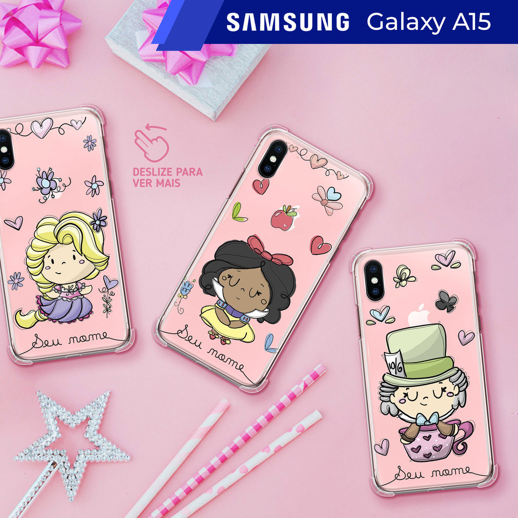 Capa Capinha - Samsung Galaxy A15 - Princesas Fofinhas Personalizada ...