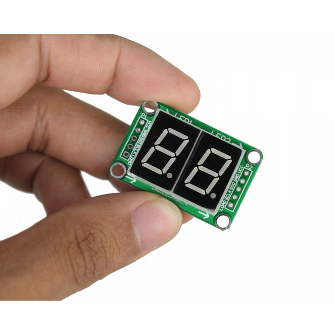 Módulo Display 7 Segmentos 2 Dígitos com 74HC595 | Shopee Brasil