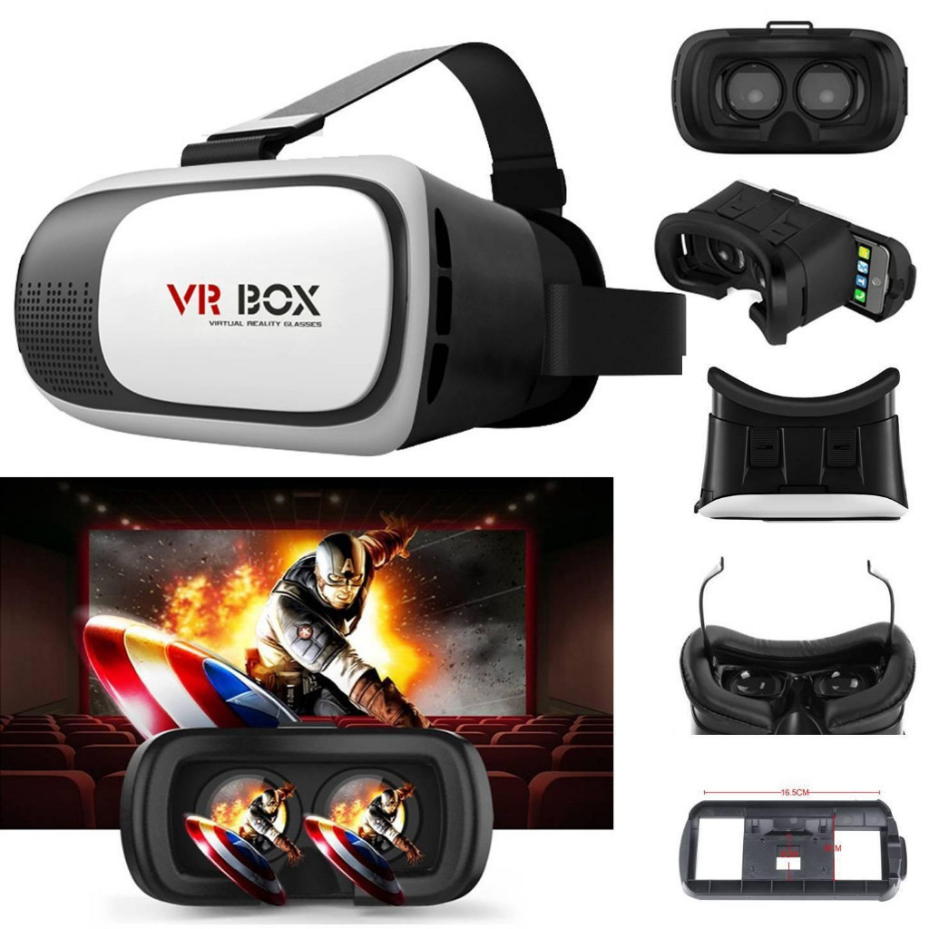 Óculos Bluetooth Vr Box 2.0 Realidade Virtual Completo Gamer 3D Com Controle | Shopee Brasil