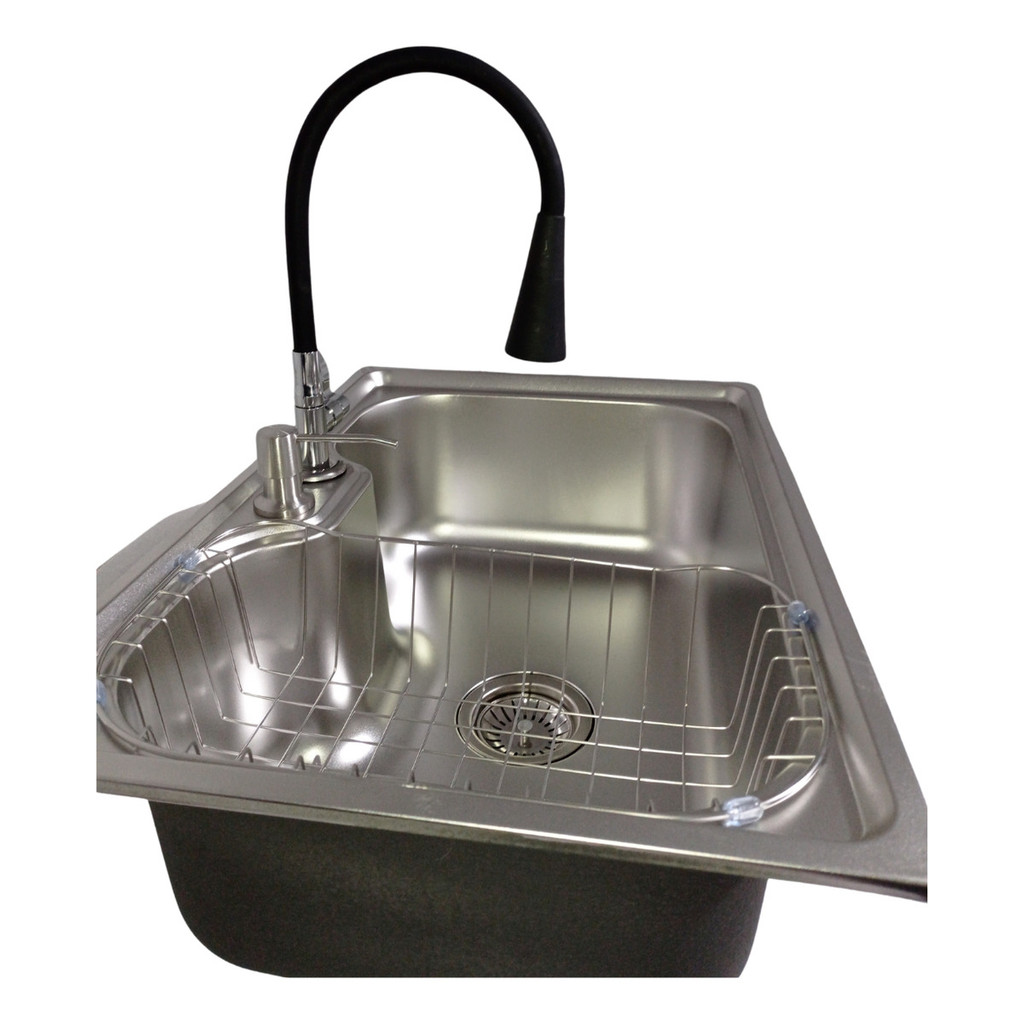 Kit Cuba Pia Cozinha + Torneira Luxo Aço Inox 304 42x60 | Shopee Brasil