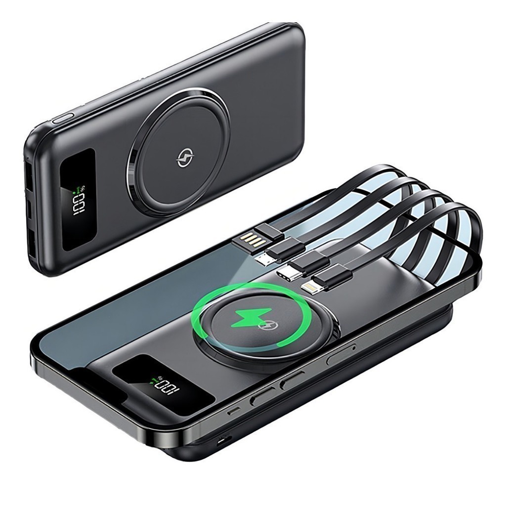 Sem fio/Com fio Carregador Portátil 10.000mAh Indução para iPhone ...