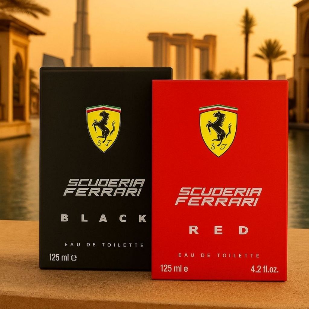 Kit 02 Perfumes 100 Ml Ferrari Black + Red | Kit Luxo Masculino ...