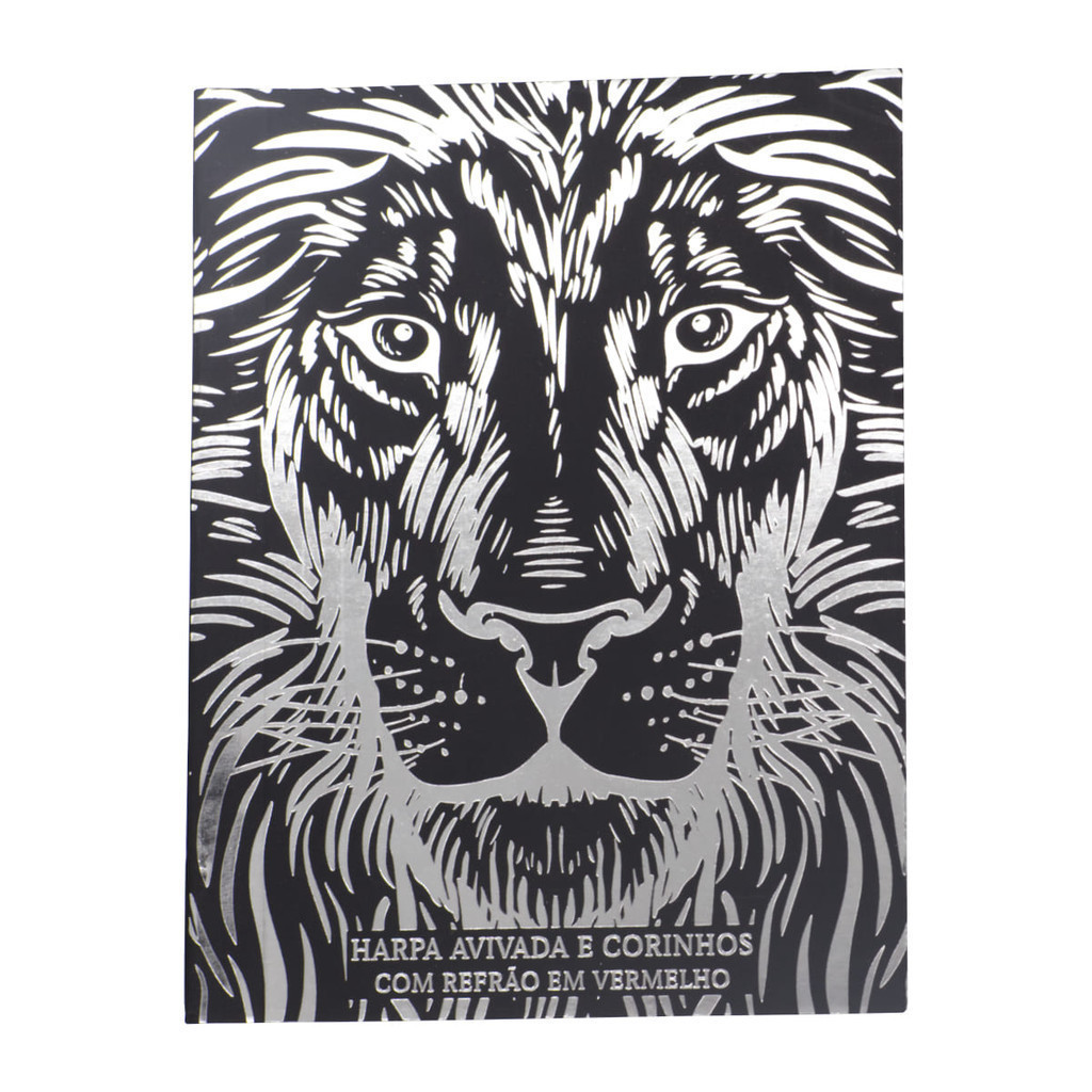Harpa Avivada e Corinhos Letra Maior com Refrão em Vermelho - Leão Preta e Prata - CPP | Shopee ...