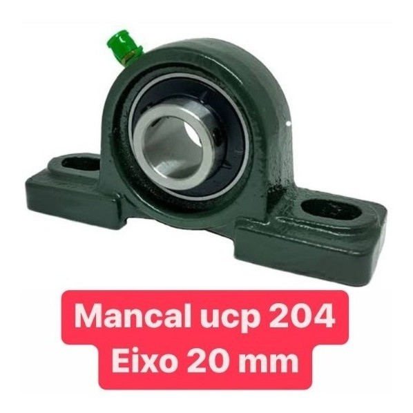 Mancal + Rolamento - Ucp 204 - Eixo20mm | Shopee Brasil