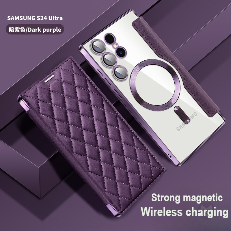 Invólucro Para Samsung Galaxy S25 S24 S23 S22 Ultra Plus S24FE S23FE Magnético De Carregamento ...