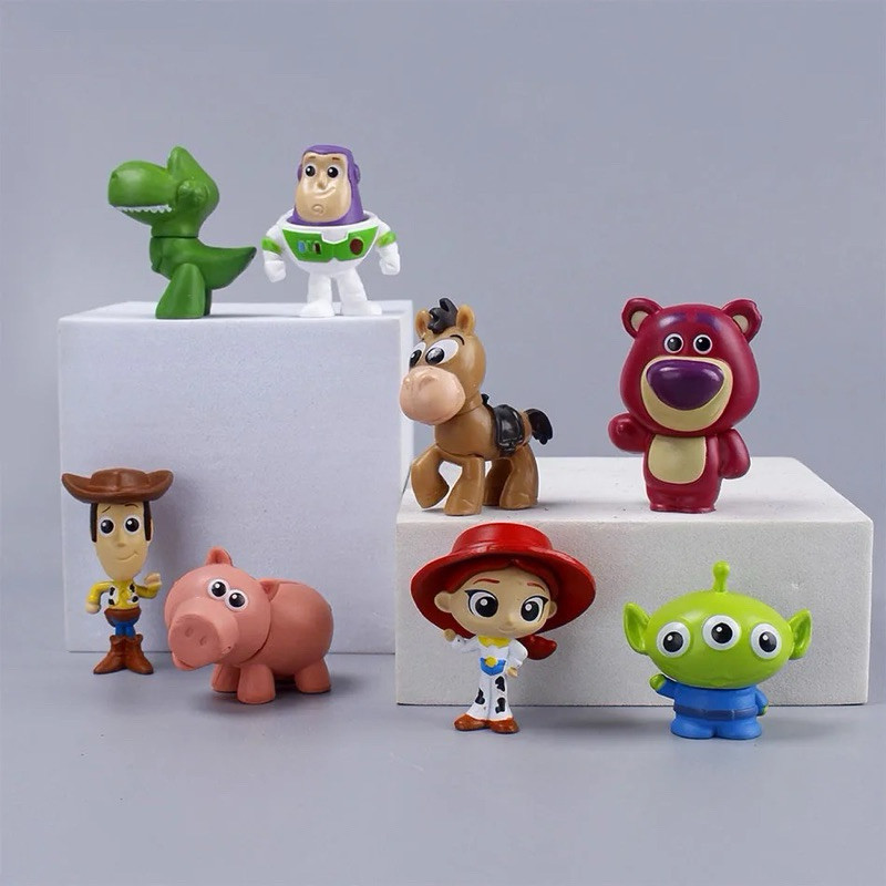 Bonecos miniaturas Toy Story 8 pcs infantil action figure | Shopee Brasil
