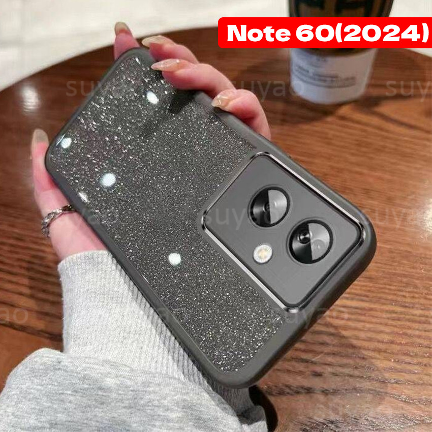 Para Realme Note 60 60x 2024 Capa De Telefone Luxo Bling Silicone Cute ...