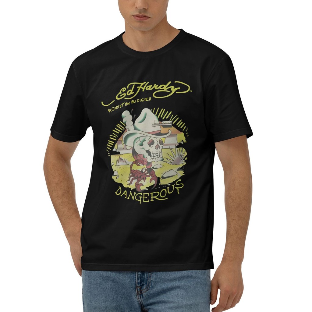 Ed Hardy Graphics Novidade Camiseta Masculina Novo Algodão | Shopee Brasil