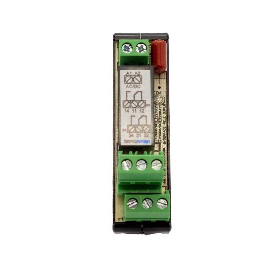 INTERFACE BORNE RELE DUPLO 220VAC 8A | Shopee Brasil
