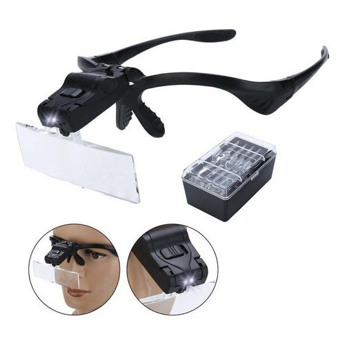 Lupa Profissional Cabeça Aumento C/led Estética Eletrônica | Shopee Brasil