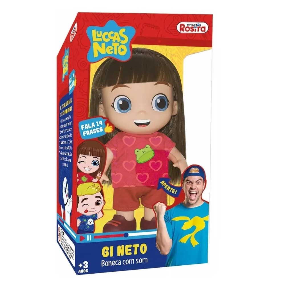 Boneca Gi Aventureira Vermelha Lucas Neto Youtube Linha Turma dos ...