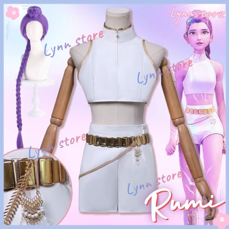 RUMI ZOEY MIRA Cosplay Traje & Peruca Animado KPOP DEMON Caçadores ...