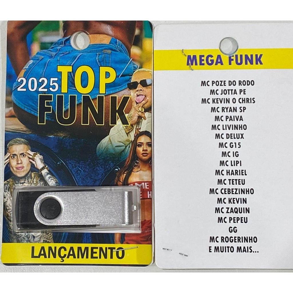 Pen Drive Mega Funk 2025 – Com os Melhores MCs do Brasil | Shopee Brasil