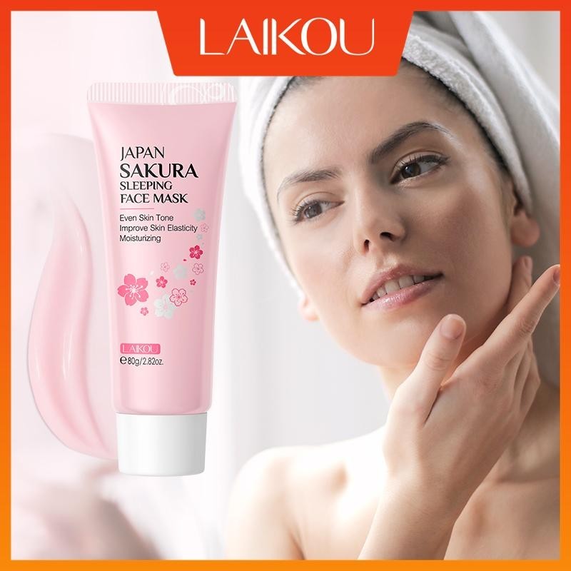 LAIKOU Japão Máscara Adormecedora Facial Sakura Branqueamento Flor De ...
