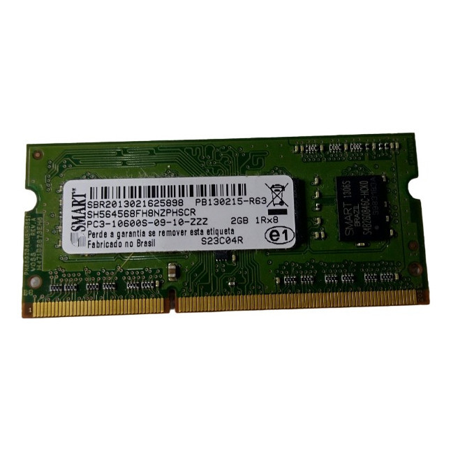 2 Gb De Memória Ram Smart Testado Ddr3 Pc3-10600s-09-10-zzz | Shopee Brasil