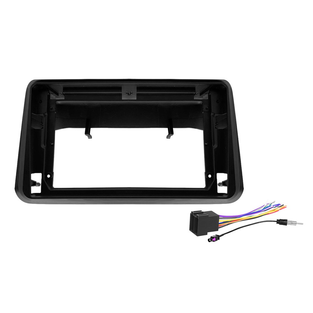 Kit Moldura Painel 9 Pol Argo 2018 2019 2020 2021 2022 2023 2 Din Preto Chicote Som Plug Antena ...