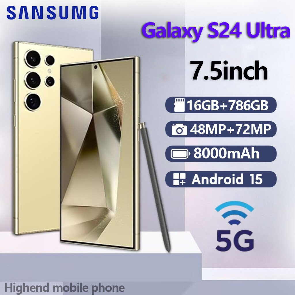 [Compre Um , Ganhe Cinco Grátis] Novo smartphone SANSUMG Galaxy S24 16GB + 512GB De Memória 7.5 ...