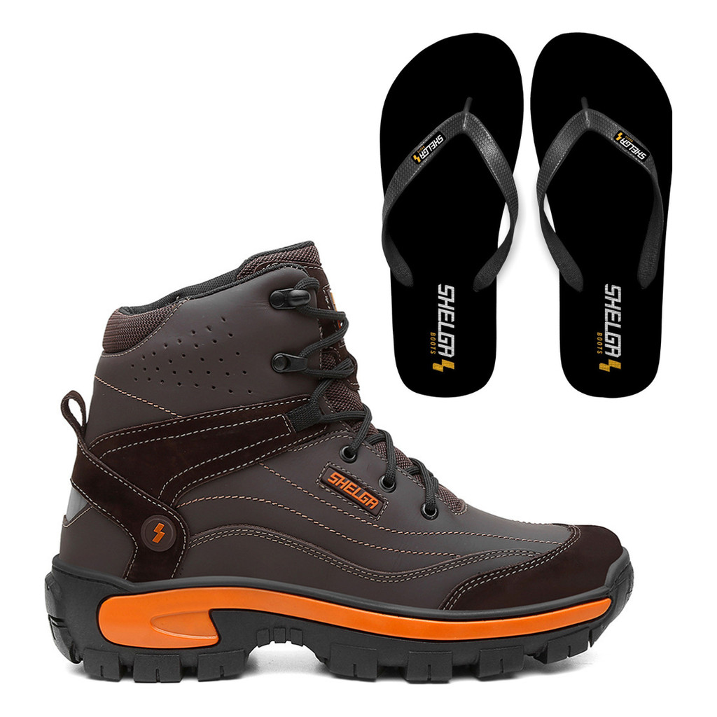Kit Bota Masculina + Chinelo Original Shelga Boots | Shopee Brasil