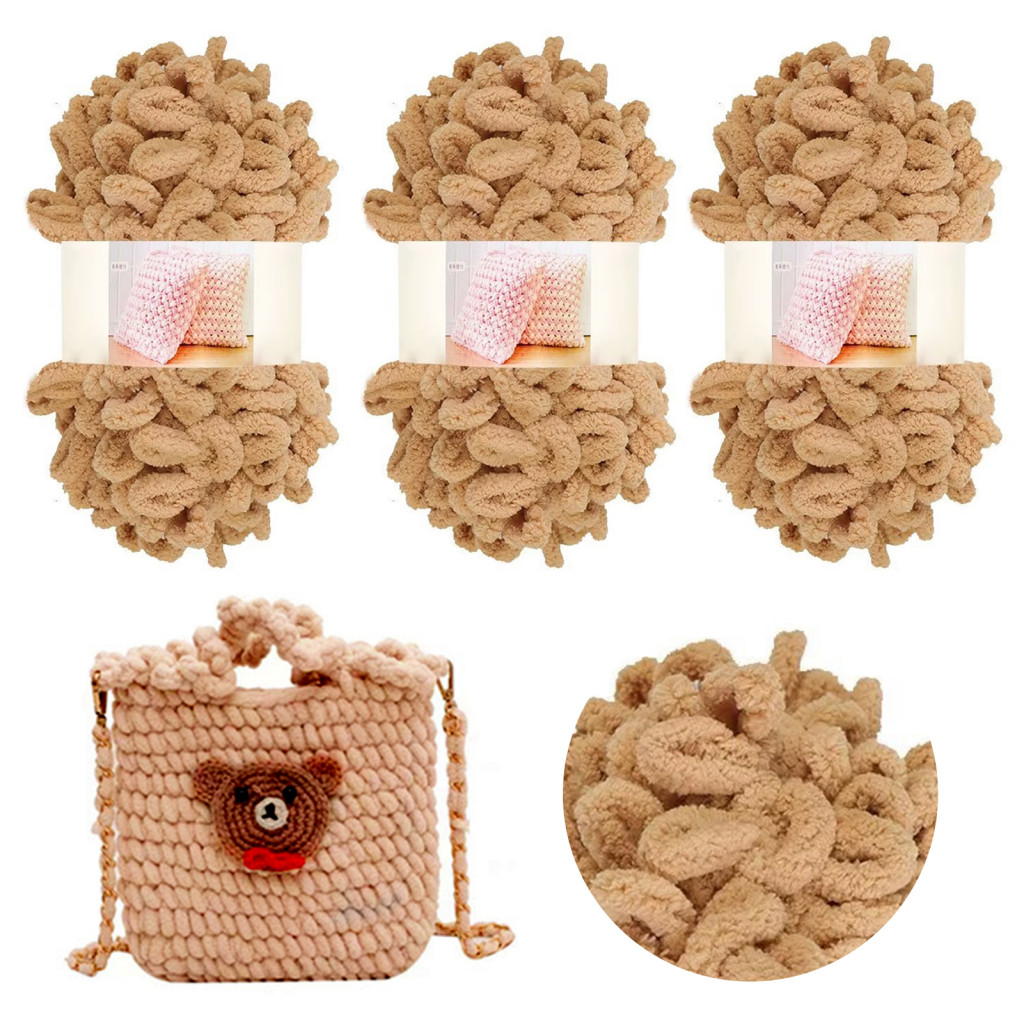 Finger Loop Yarn Easy Weaving Fluffy for Knitting Perfect for Beginners ...