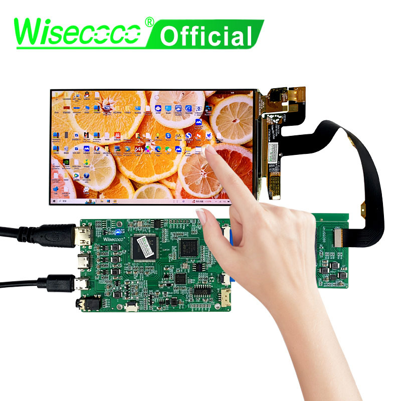 Wisecoco Display OLED 5.5 Polegada AMOLED 1920x1080 Tela De Toque Na Célula Para Raspberry Pi4 ...