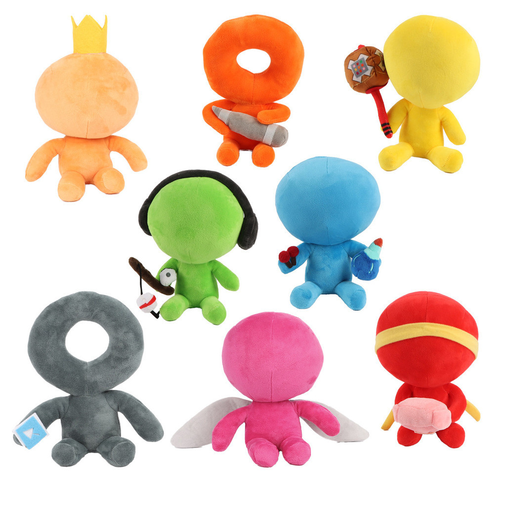 Alan Becker Plushie Boneca Rei Laranja Verde Amarelo Vermelho TSC Azul ...
