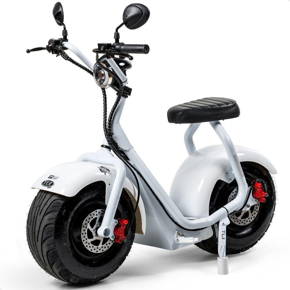 Scooter Elétrica 1000w Tui Pop Moto Patinete Sem Cnh Branco-branco ...