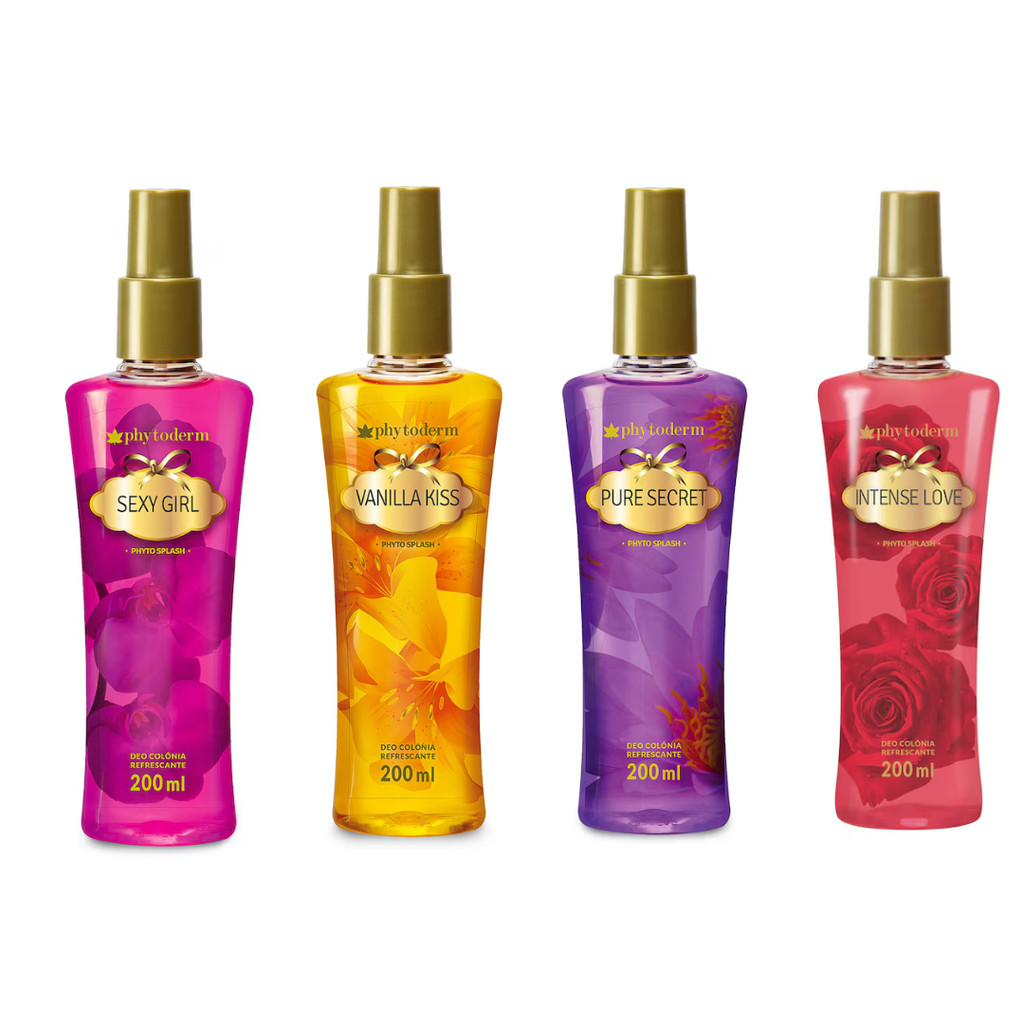 Phytoderm Deo Colônia Body Splash Spray Feminino 200ml | Shopee Brasil