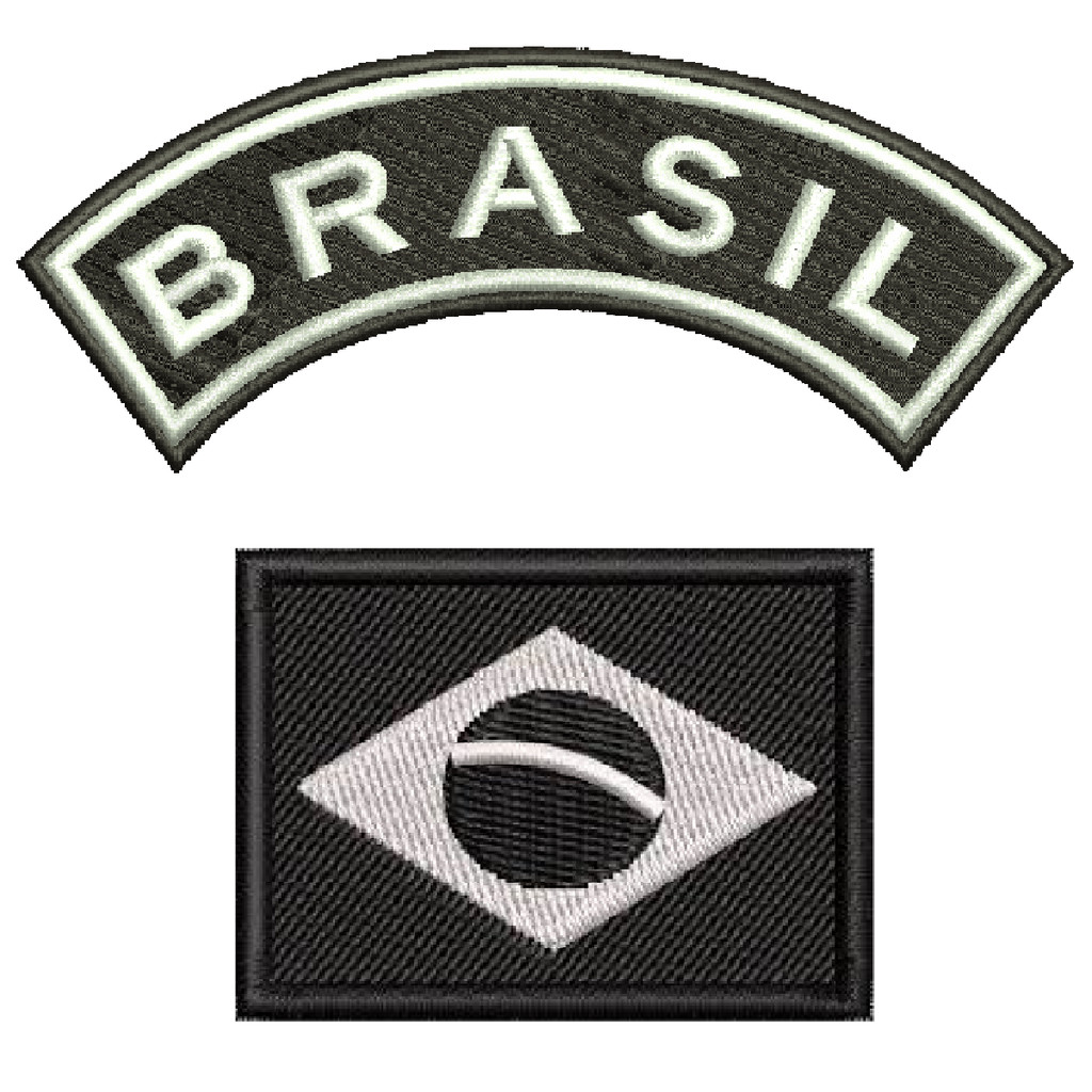 Kit Patch Bordado Airsoft Militar Manicaca Bandeira Negativa | Shopee Brasil