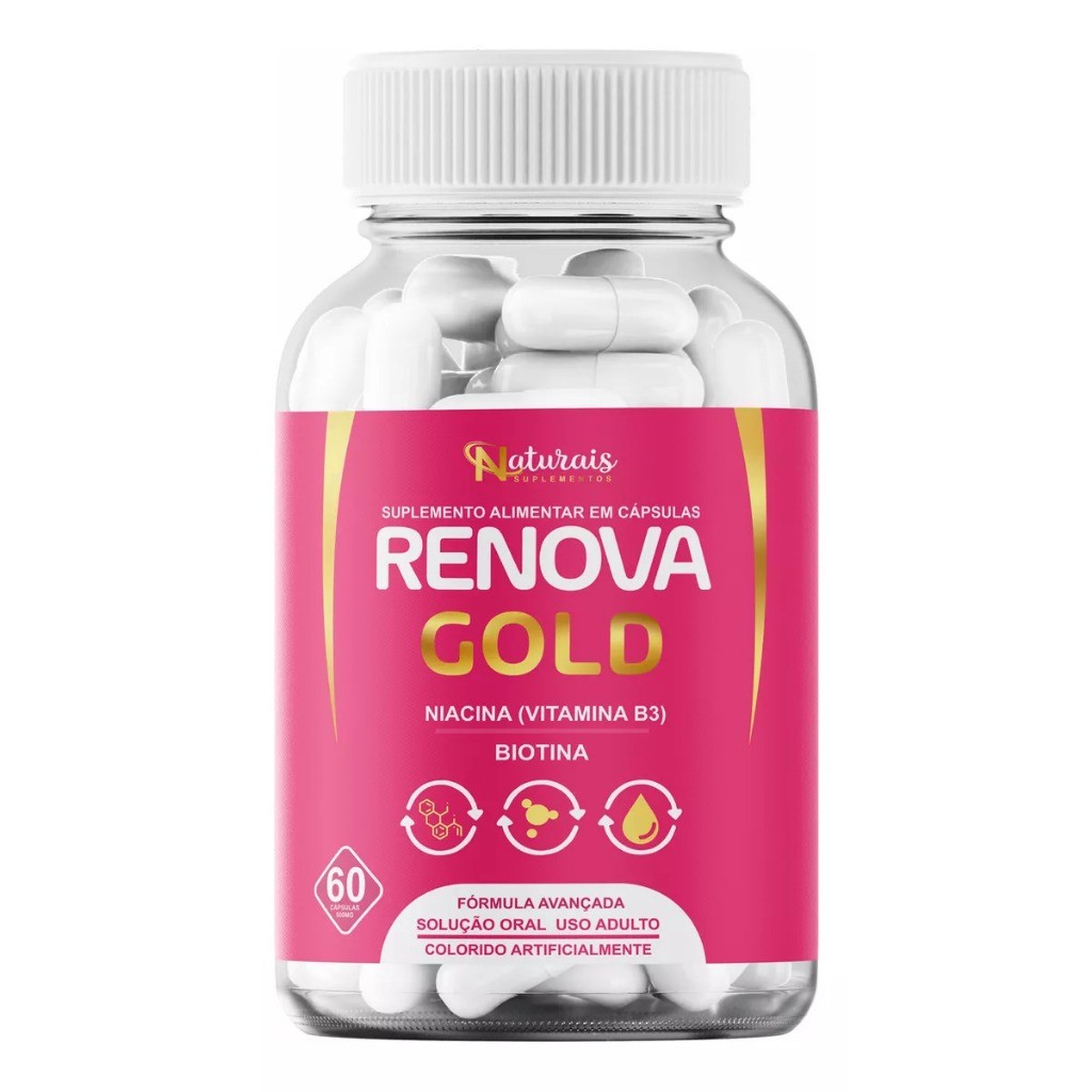 Renova Gold 60 Cápsula Original - Fórmula Avançada | Shopee Brasil