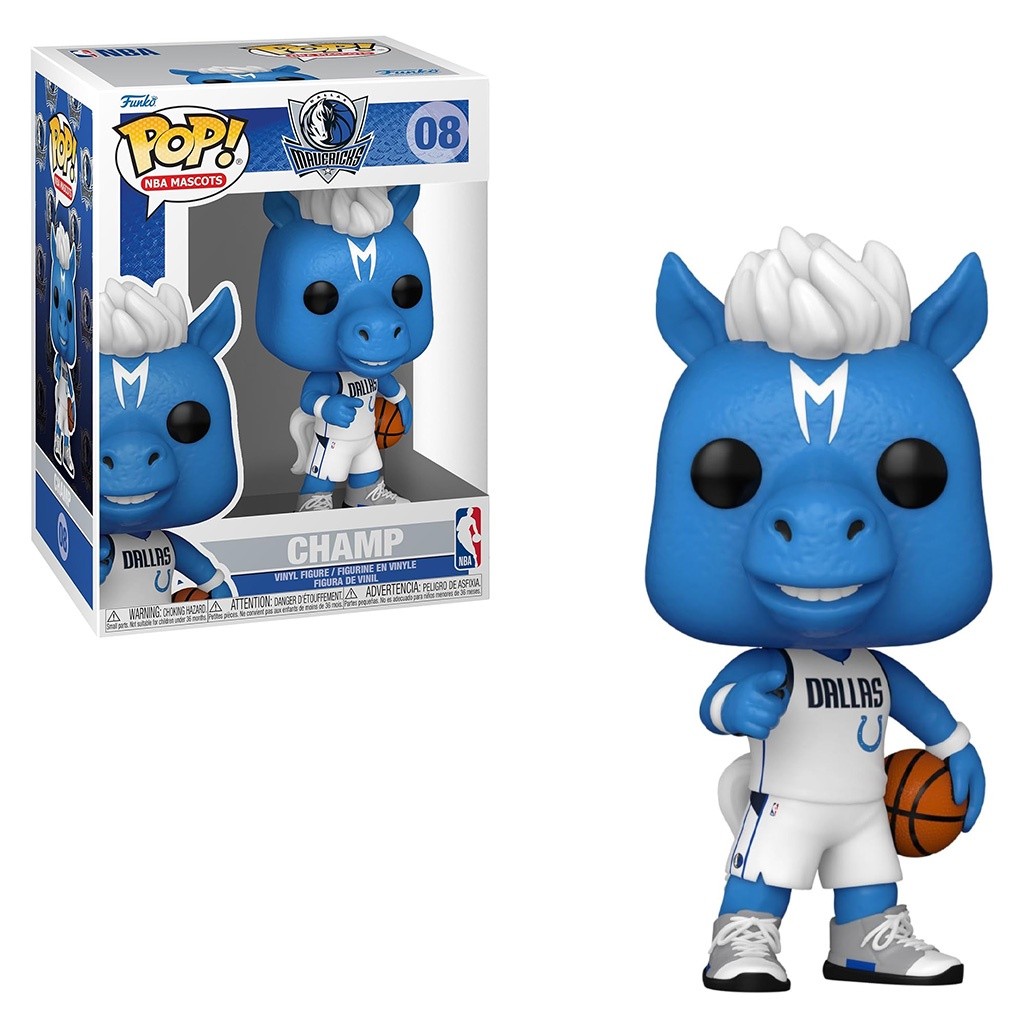 Funko Pop NBA Mascots Dallas Mavericks Champ 08 | Shopee Brasil