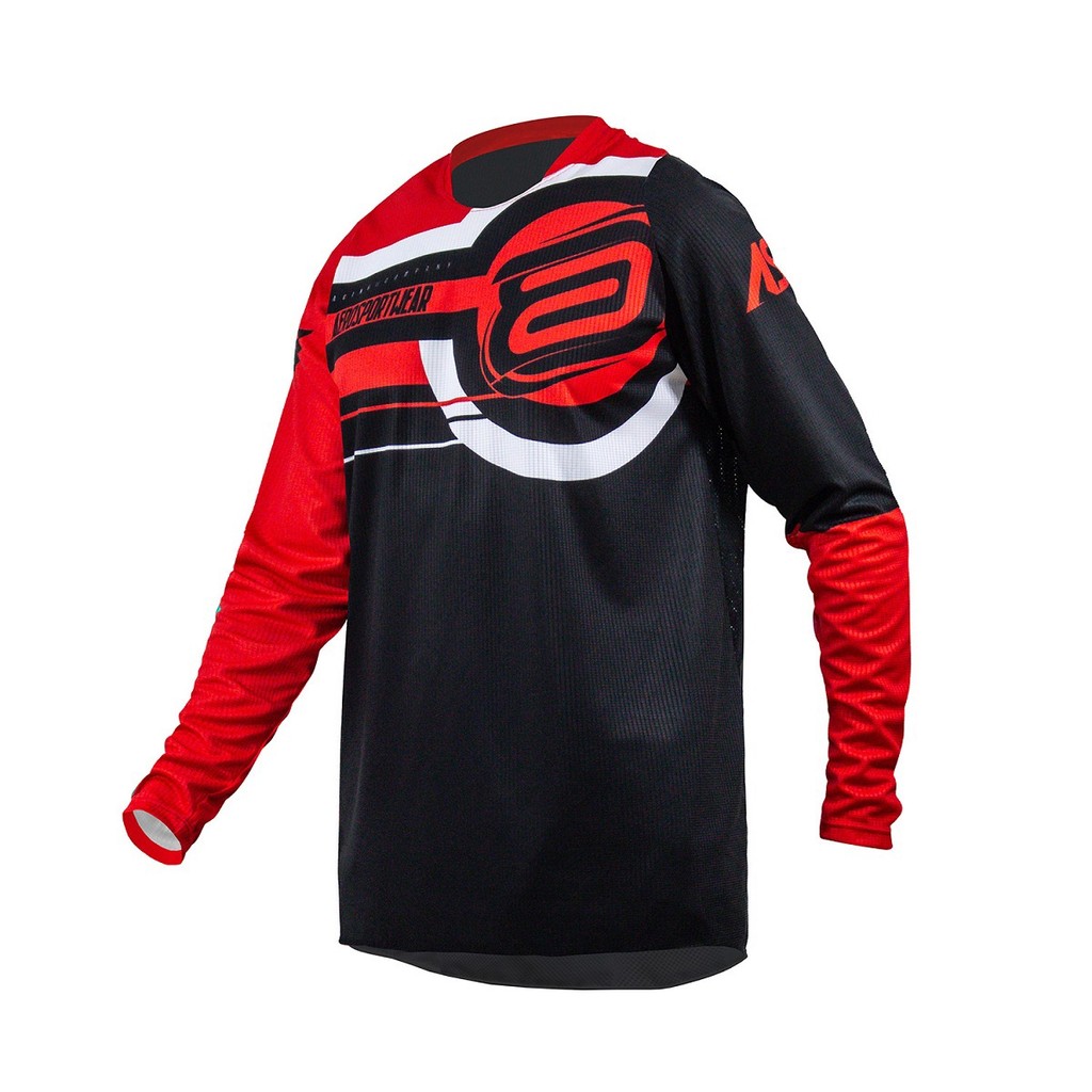 Camisa Motocross Cross ASW Target Vermelho Off Road Moto | Shopee Brasil