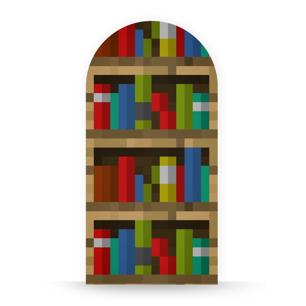 Painel de festa Minecraft Estante de Livros Bloco de Livros ou Romano ...