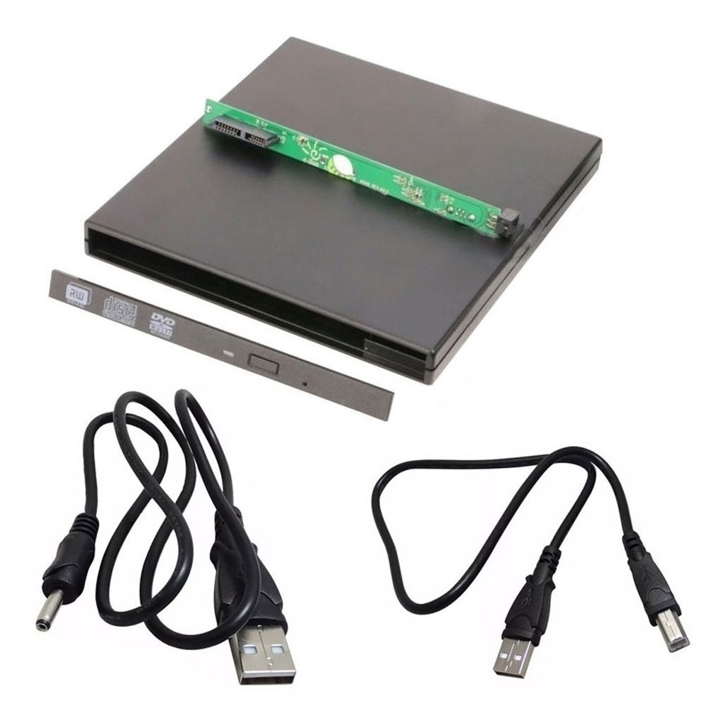 Gaveta Case Usb Cd/dvd Sata 12.7mm Externo Drive Notebook | Shopee Brasil