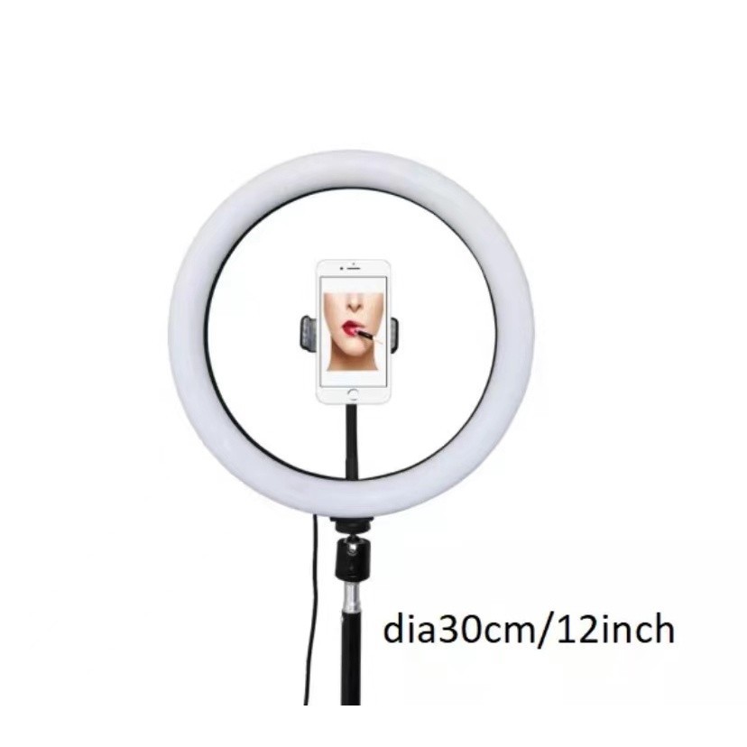 Ring Light led 30 centimetros 12 polegadas com tripé 2metros e sem tripé | Shopee Brasil