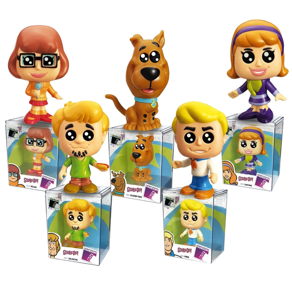 Kit Fandom Box Bonecos de Vinil Scooby-Doo Expositor Original Lider ...