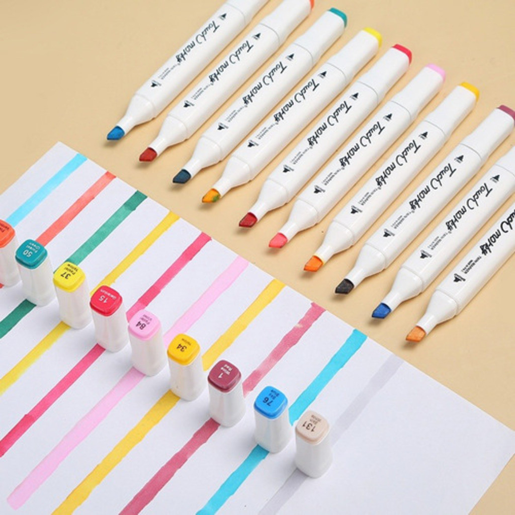 2024 Marca MINIMEN 80 Cores Marcadores Caneta Marcadora de Ponta Dupla ...