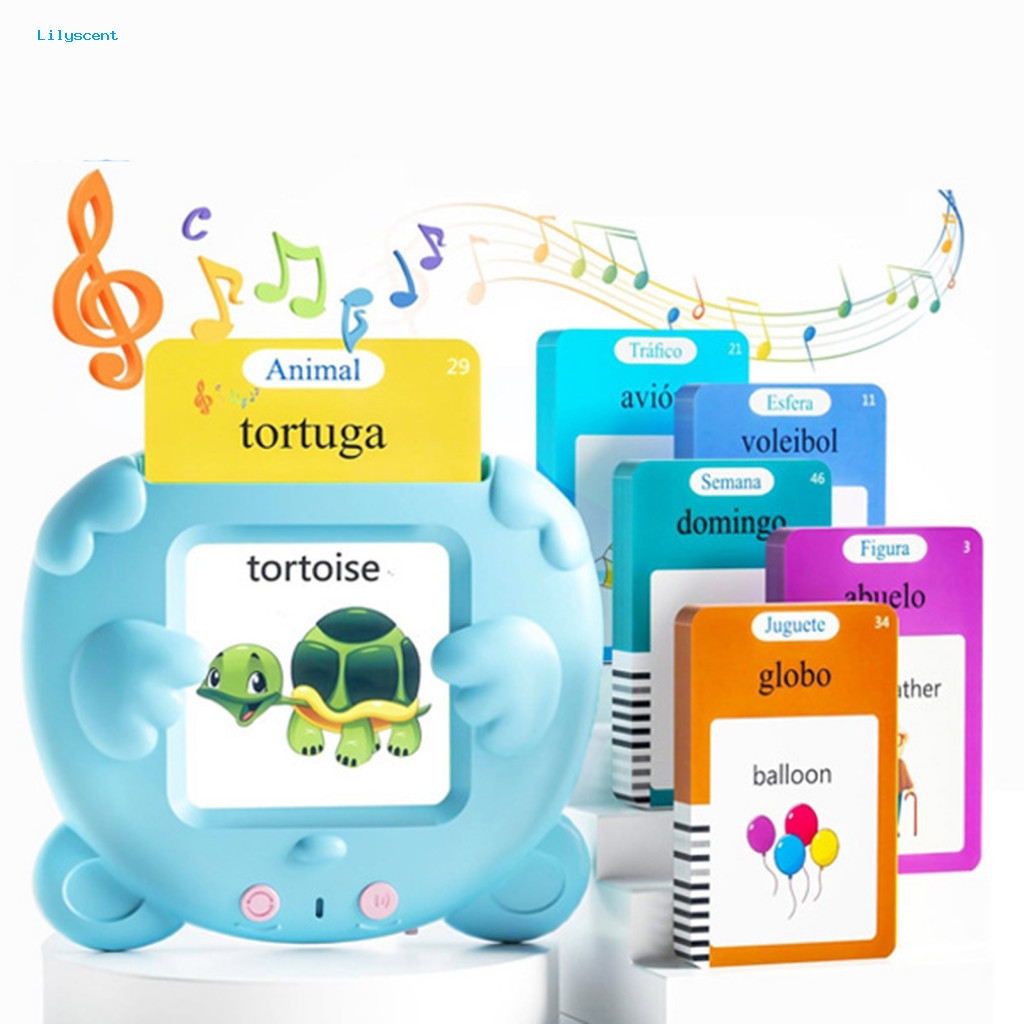 Talking Flashcard Toy Toddlers Learning Machine Flash Cards for Kids ...