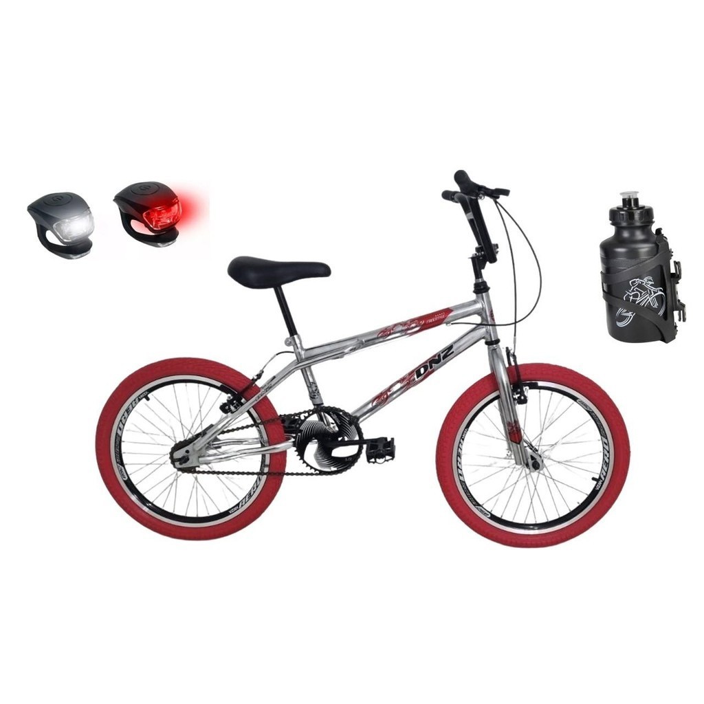 Bicicleta Aro 20 Cross Bmx Cromada Aro Aero E Pneu Vermelho | Shopee Brasil