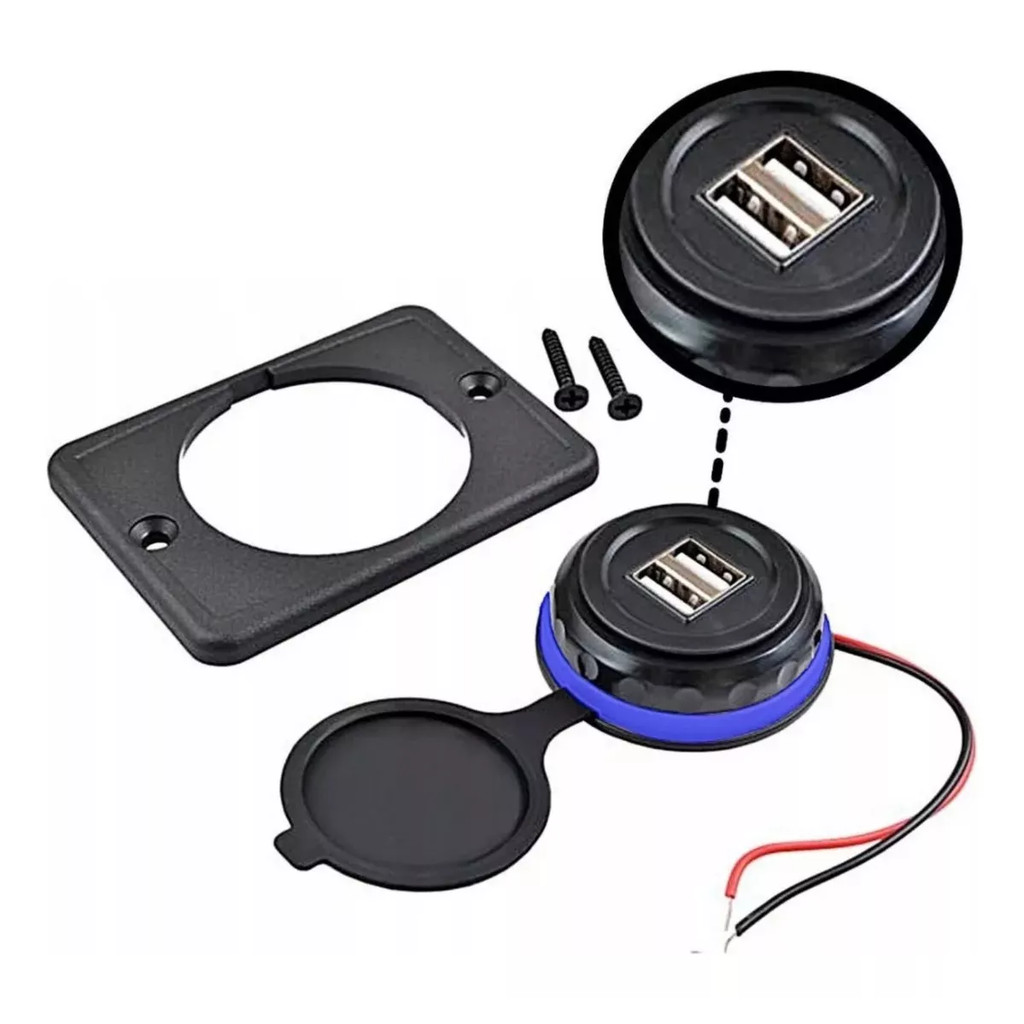 Adaptador Tomada Carregador Veicular USB 12v 24v | Shopee Brasil