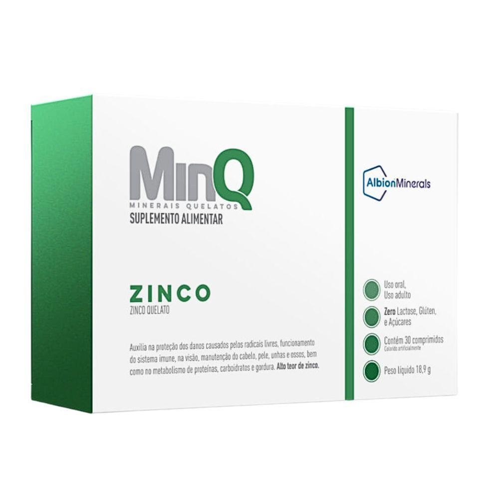 MINQ ZINCO COM 30 COMPRIMIDOS | Shopee Brasil