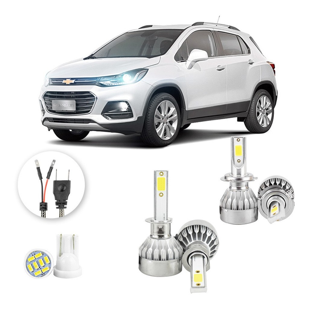 Lampadas Led Chevrolet Tracker 2017 A 2020 H1 H7 20000lm | Shopee Brasil