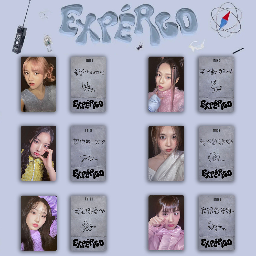 6pcs NMIXX Photocards Expergo Album Fe3O4: BREAK DASH Lomo Cards LILY ...