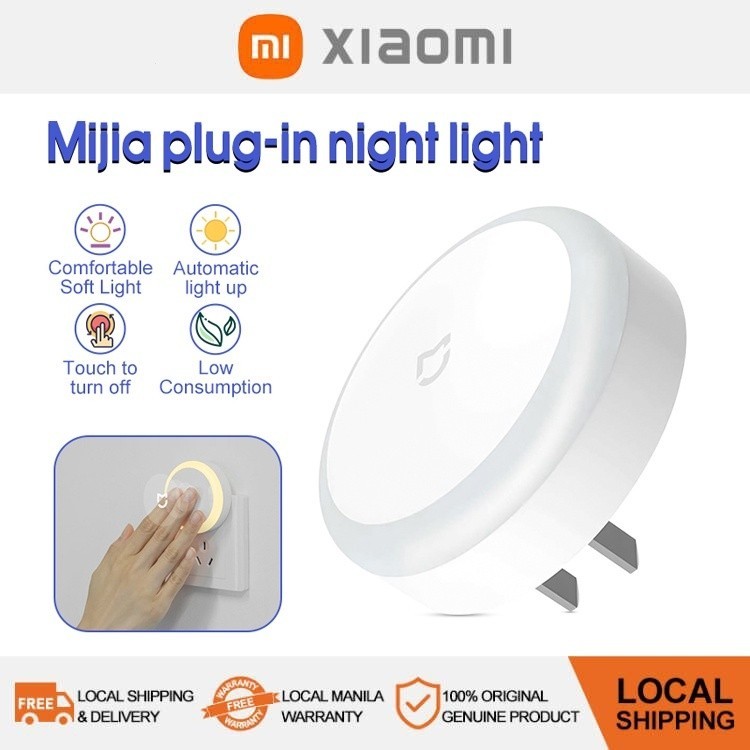 Xiaomi MiJia luz noturna plug-in senso inteligente indução plug sensor ...