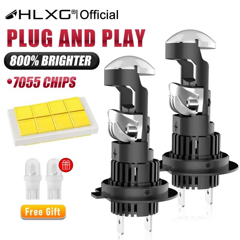 H7 Mini Projetor H7 1 : 1 Sem Fio Para Faróis De Carro Led Projector ...