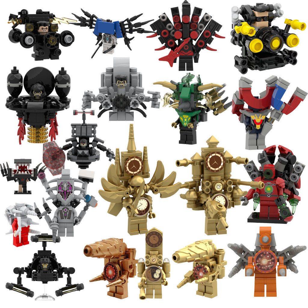 Minifigure Mini Titan Big Sword Clock Minifigure Minifigure Perfuratriz ...