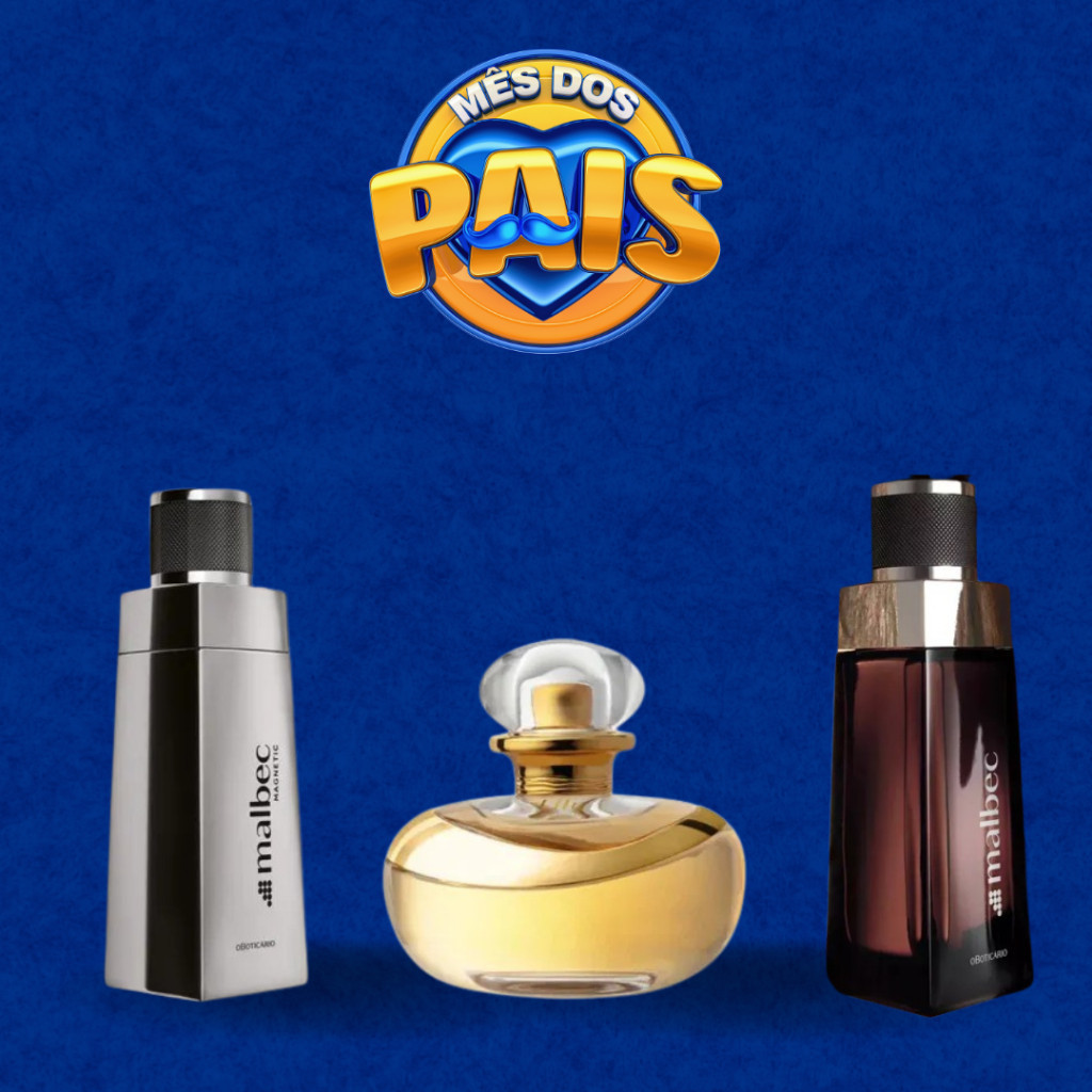 Conjunto de 3 Perfumes Lily, Magnetic, Malbec Promoção Exclusiva Dia ...