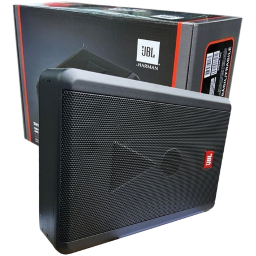 Caixa Amplificada Mini Slim Jbl Grave Potente Subwoofer 6x8 Polegadas ...