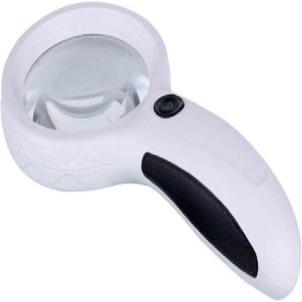 LUPA DE MÃO ESTÉTICA LUZ WOOD 8 LEDS UV 60MM PROFISSIONAL PARA ANÁLISE ...