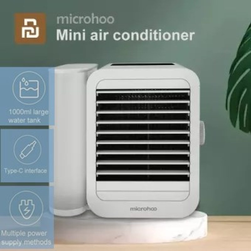 xiaomi youpin Microhoo Mini Ar Condicionado Pessoal 6W Velocidade ...
